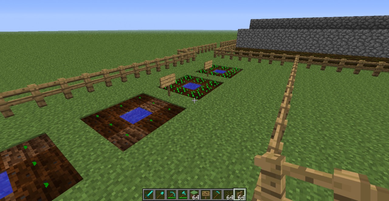 Farm and zombie house Minecraft Map