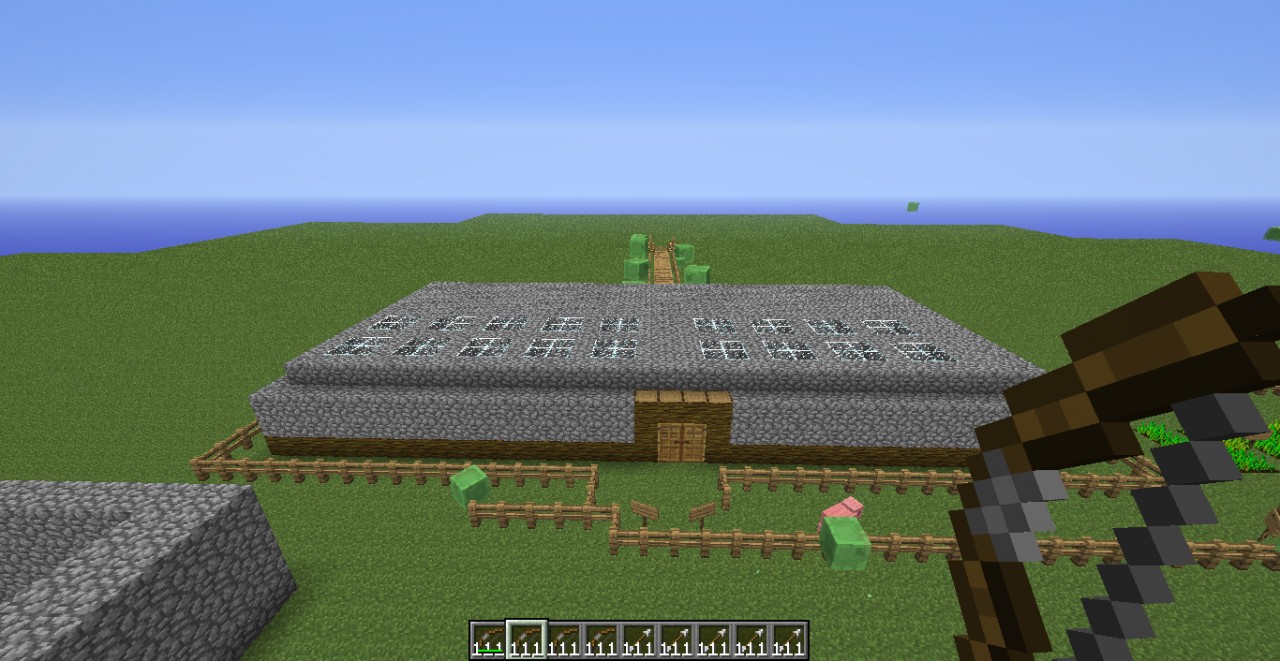 Farm and zombie house Minecraft Map
