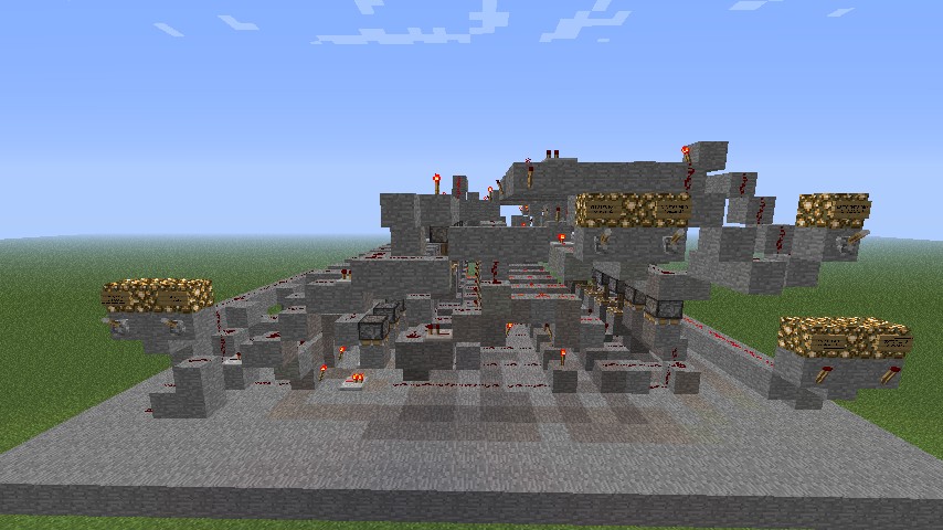 8 BIT BINARY RAM Minecraft Map