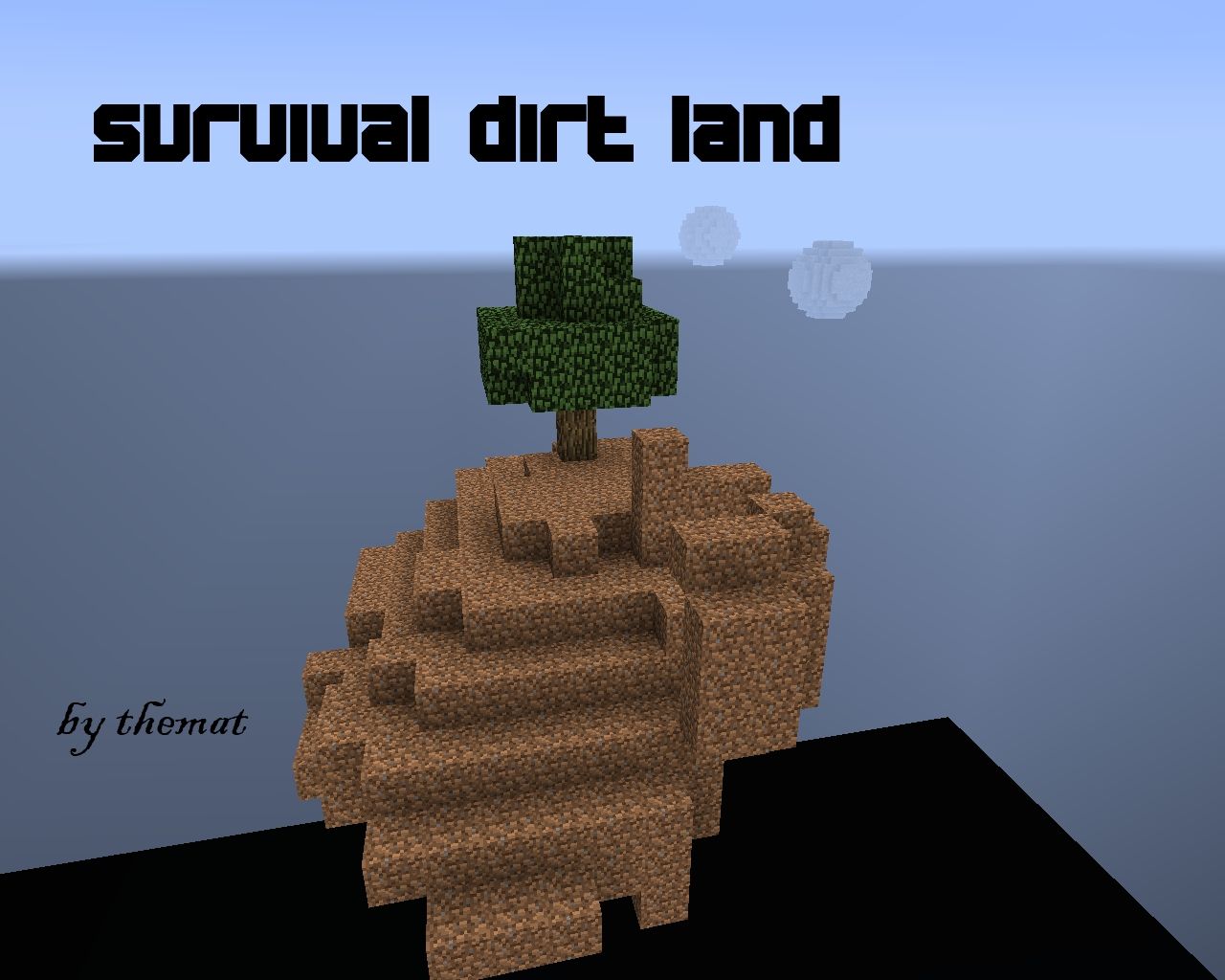 Survival Dirt Land Minecraft Map