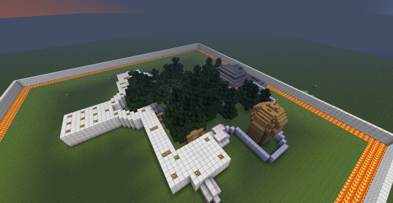 Red VS Blue (Bigger) Minecraft Map