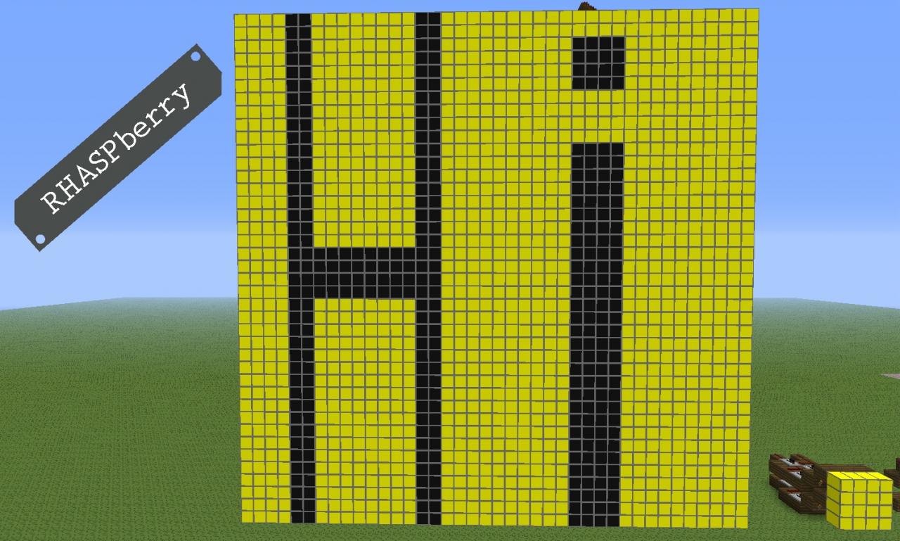 20x20 Redstonelamp Display Minecraft Map