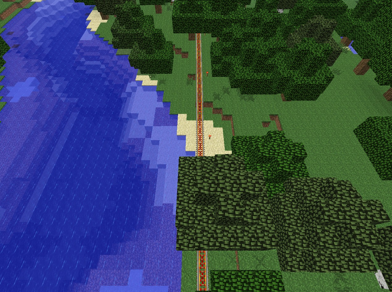 Large RollerCoaster Minecraft Map