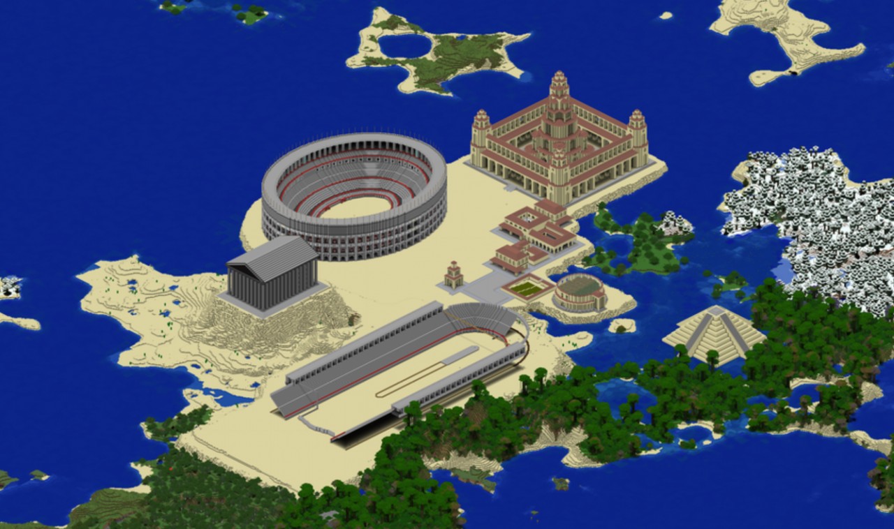 Palace/Castle Town Spawn Minecraft Map