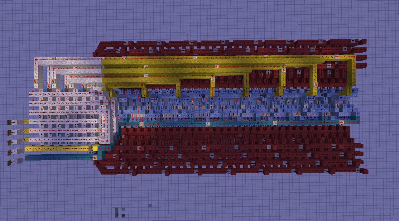 8 8-Bit Registers Minecraft Map