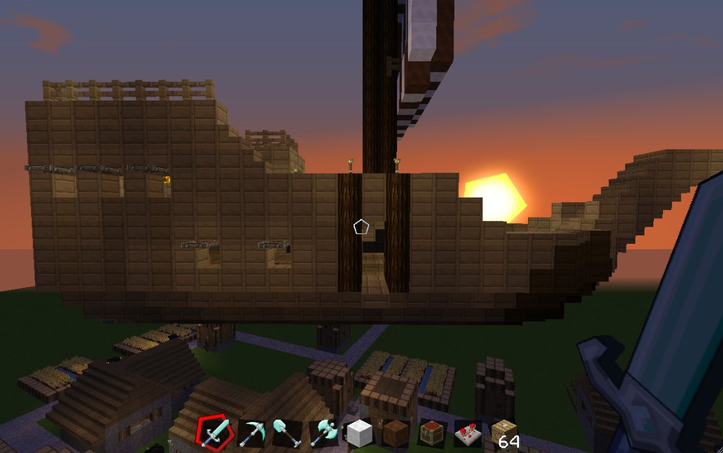 Functional Airship (requires airship mod) Minecraft Map