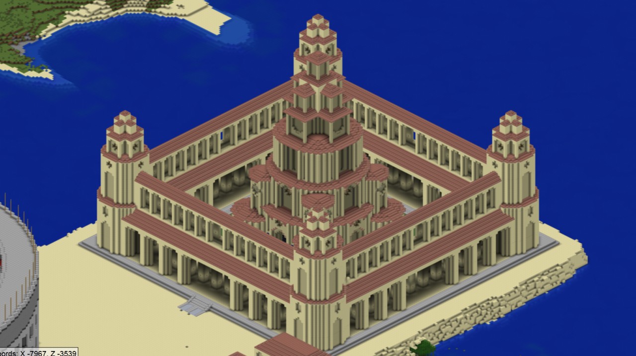 Palace/Castle Town Spawn Minecraft Map