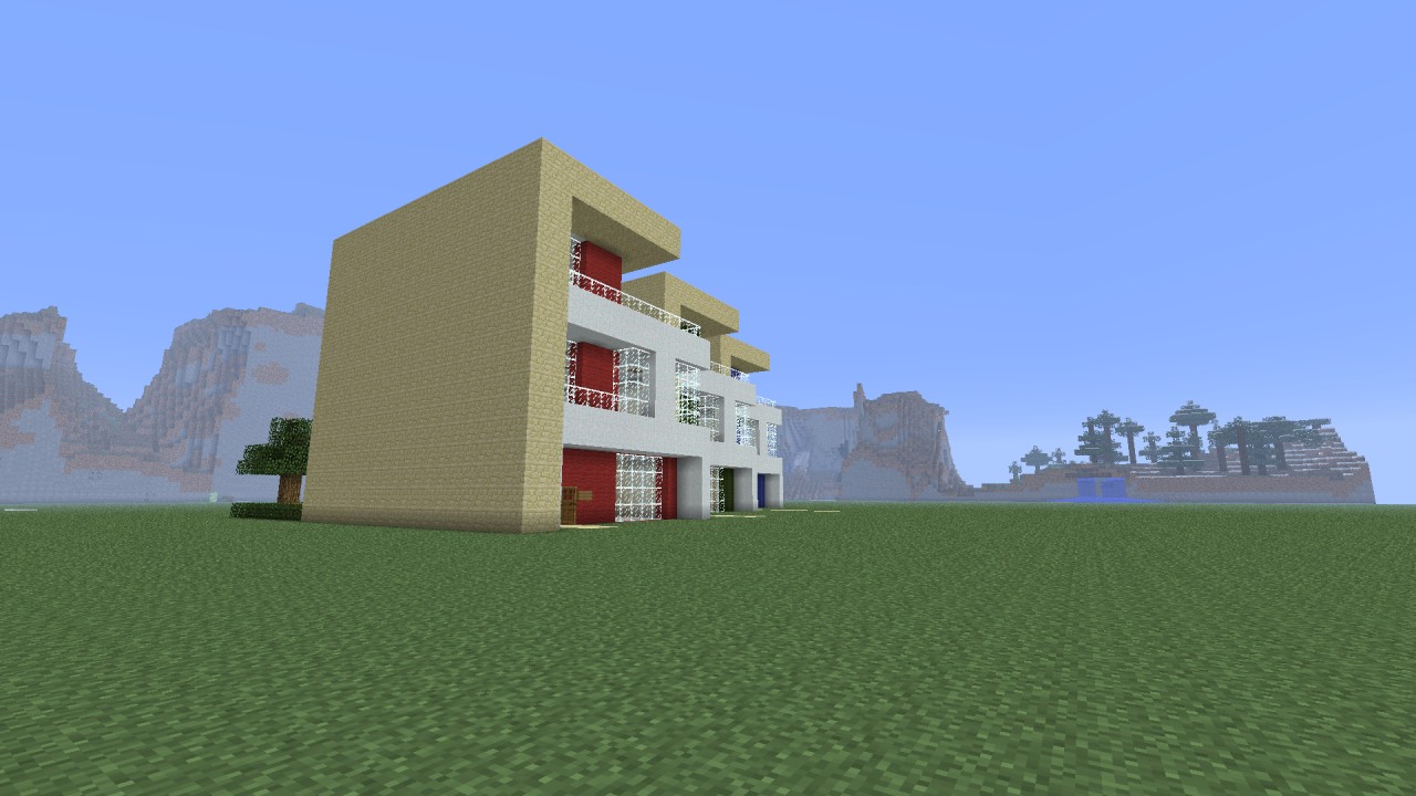 Modern Terraced House Project Minecraft Map