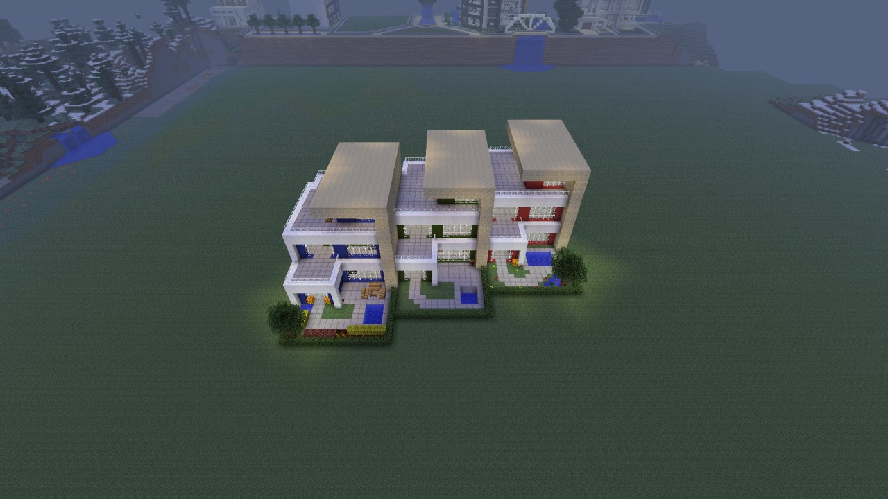 Modern Terraced House Project Minecraft Map