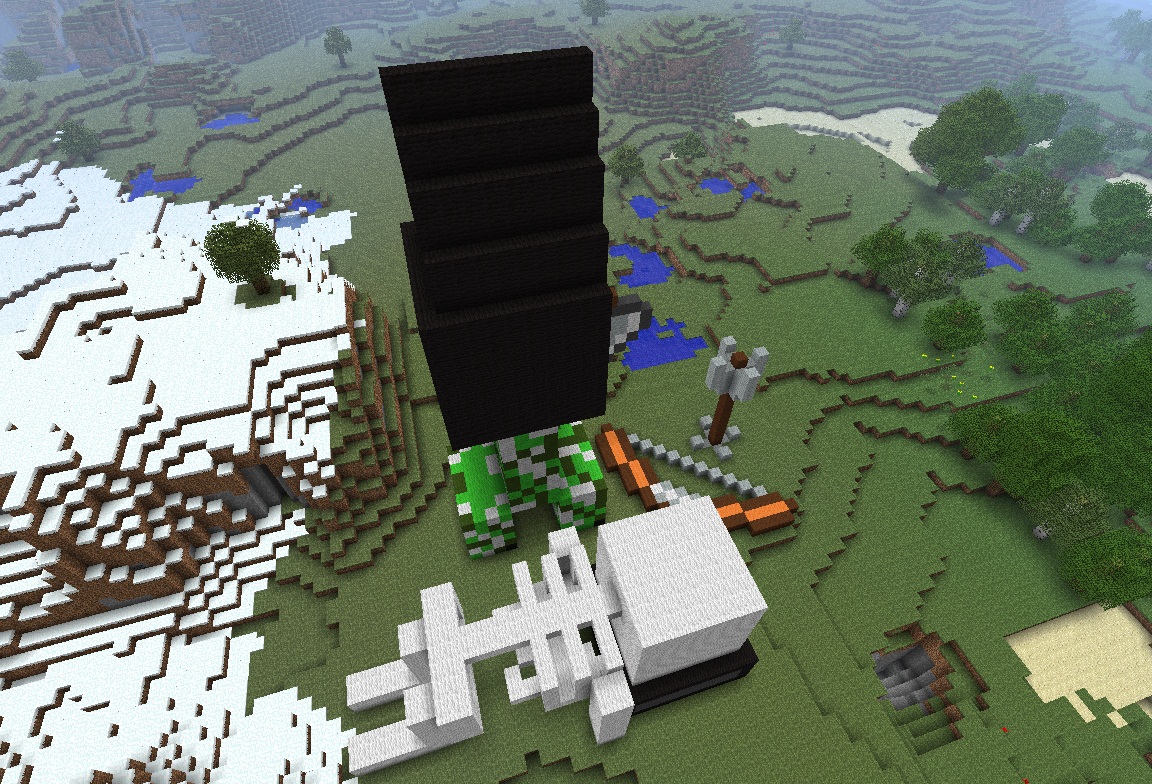 Creeper and skeleton Minecraft Project