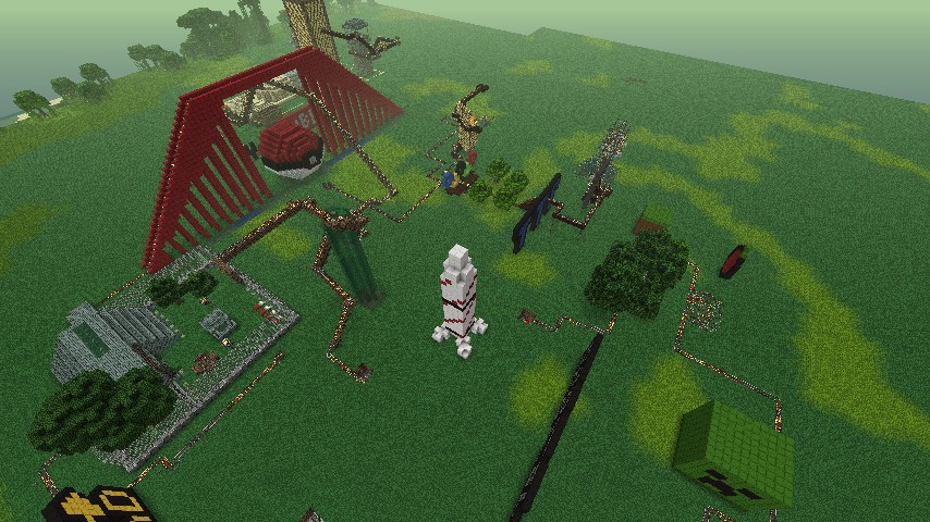 Massively Giant rollercoaster Minecraft Map