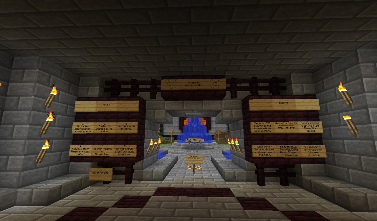 My server world W/ Virtual tour Minecraft Map