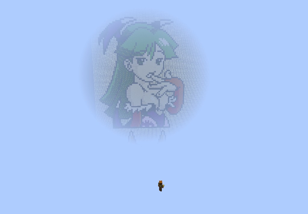 Morrigan Darkstalkers Pixel Art Minecraft Map