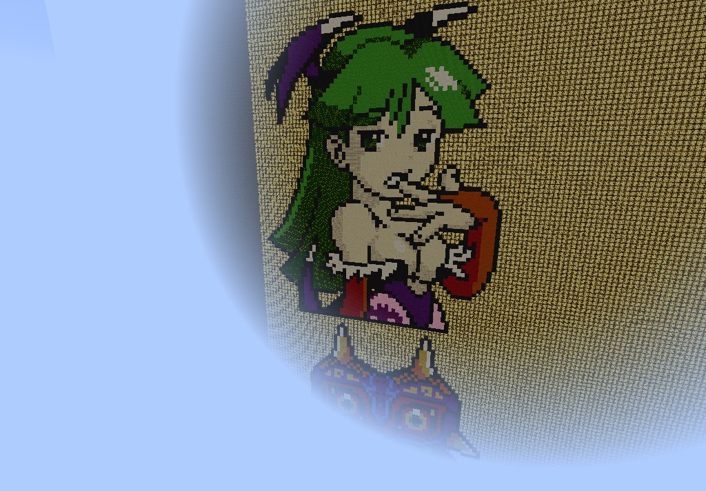 Morrigan Darkstalkers Pixel Art Minecraft Map