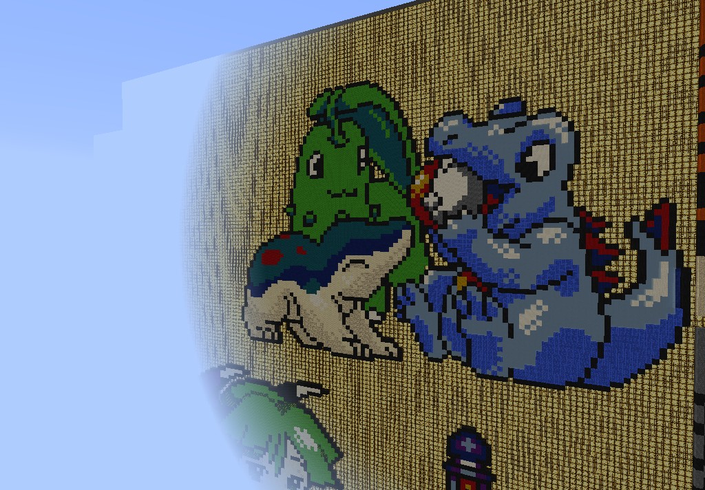 2nd Generation Pixel Art Minecraft Map