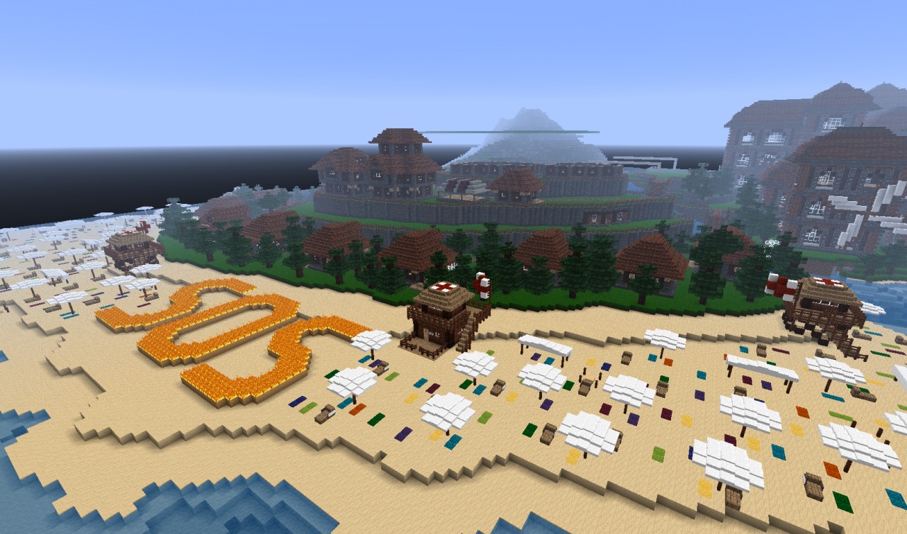 "Sterk Island" Beach Area Minecraft Map
