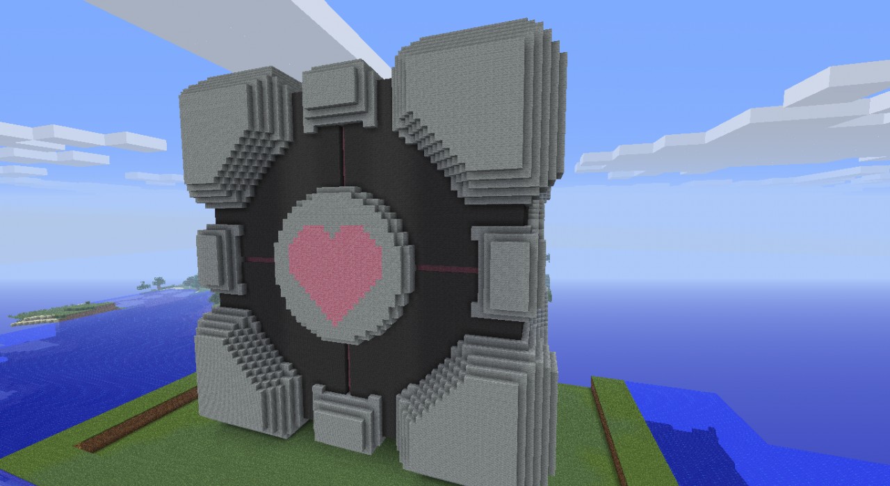 Companion Cube 3D Minecraft Map