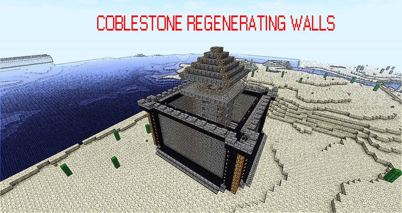 Minecraft Regenerating walls tutorial and demonstration Minecraft Map