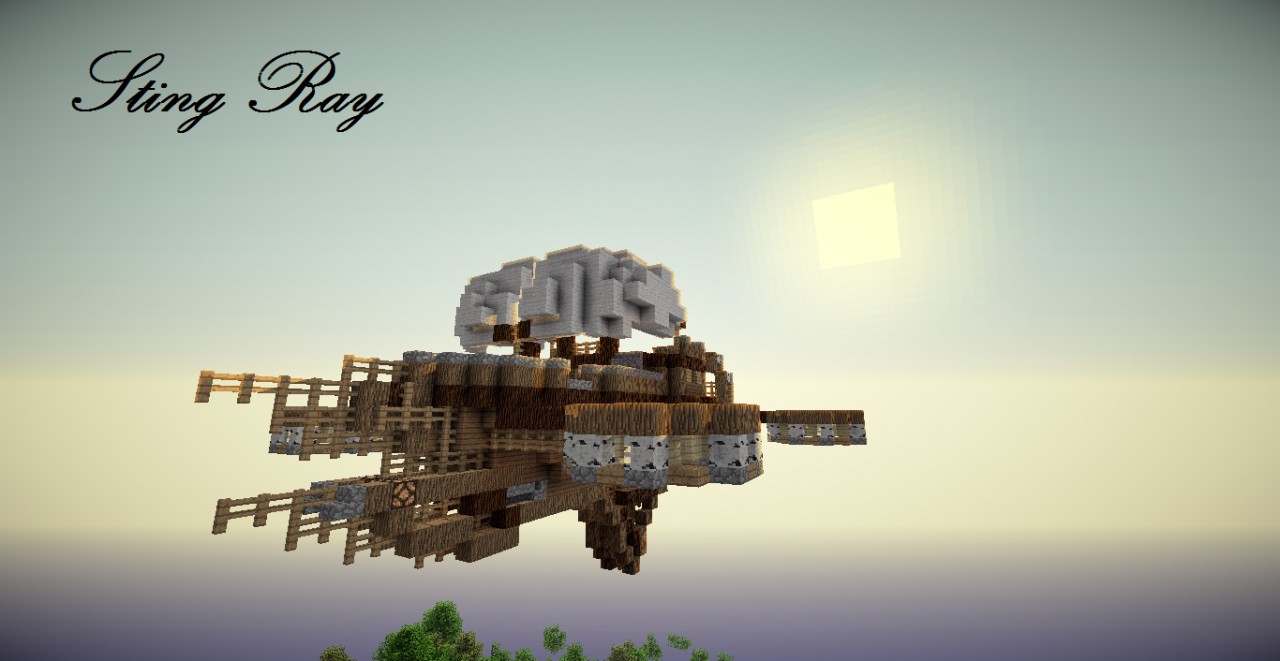 StingRay. Airship + download schematic [Angel Block App 3] Minecraft Map