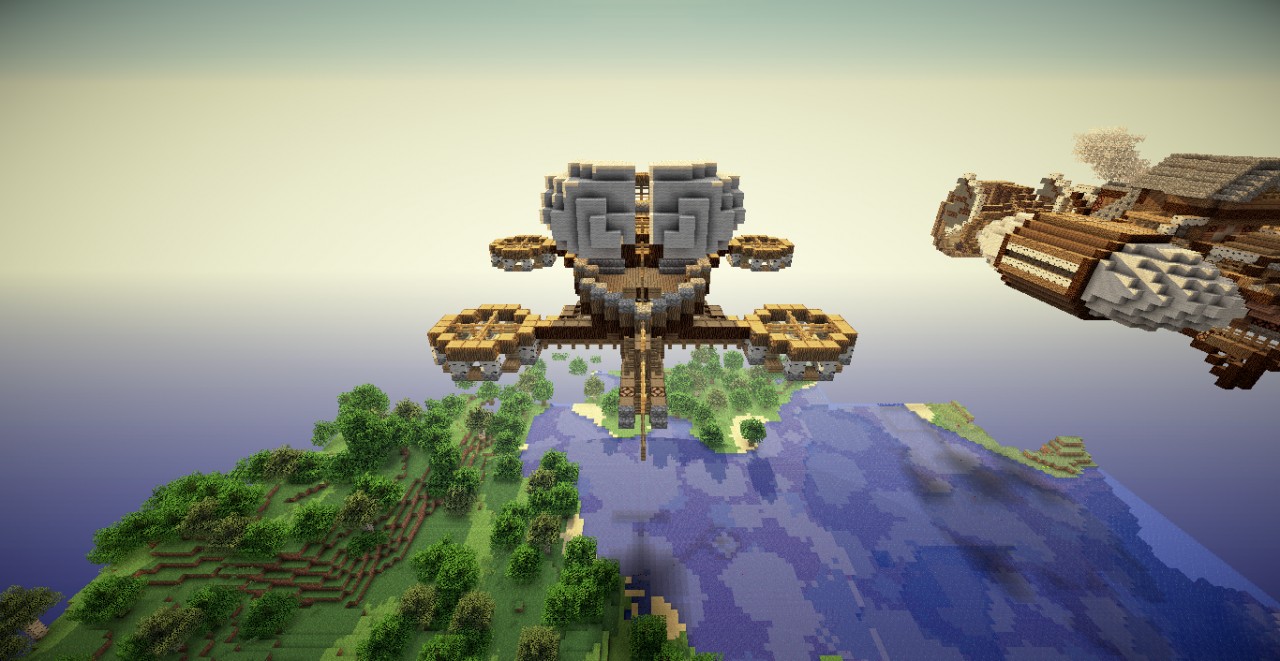 StingRay. Airship + download schematic [Angel Block App 3] Minecraft Map