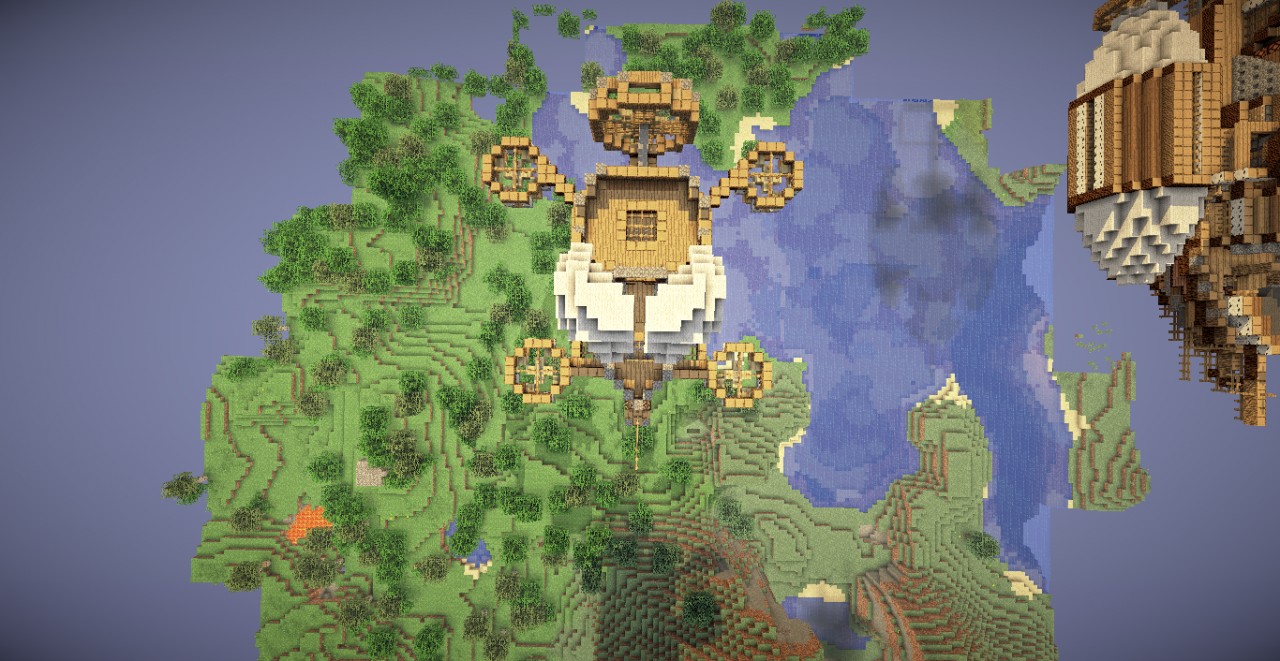 StingRay. Airship + download schematic [Angel Block App 3] Minecraft Map