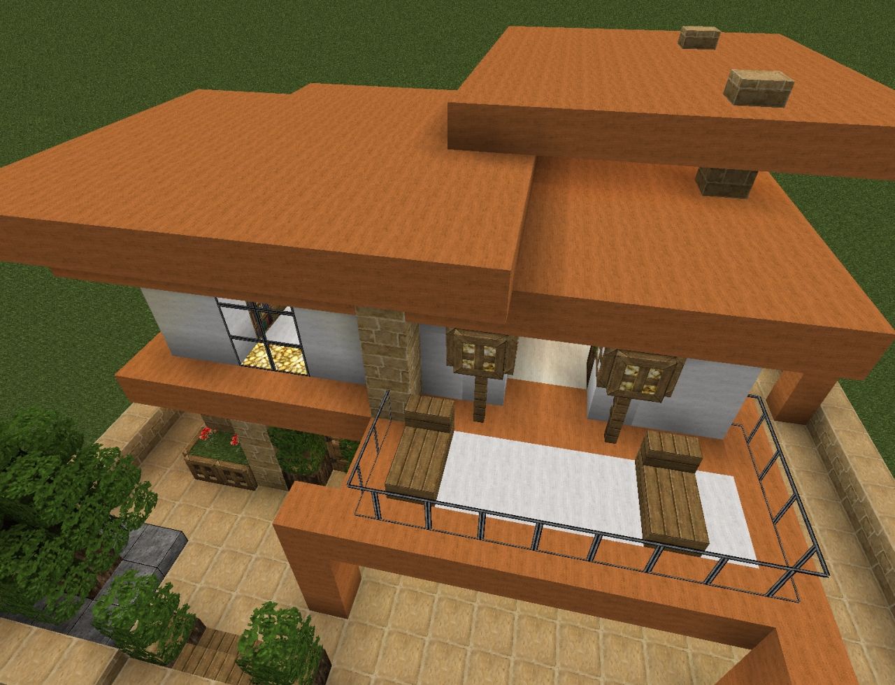 Small Modern House Minecraft Map