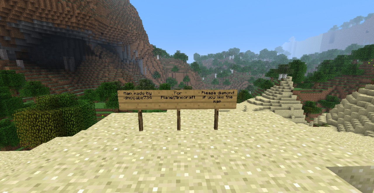 First custom terrain!! Survival and creative mode! Minecraft Map