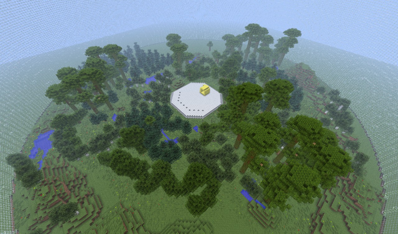 Hunger games PvP arena Minecraft Map