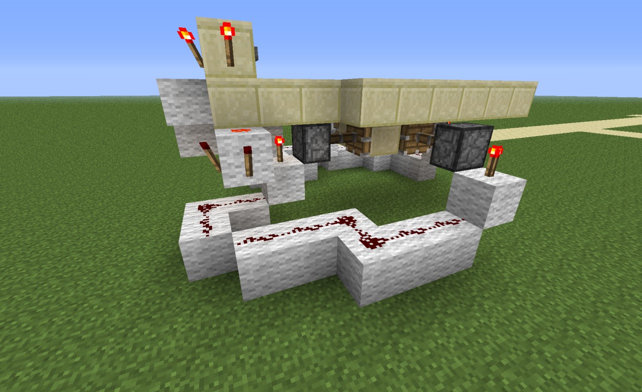 Piston based trapdoor Minecraft Map