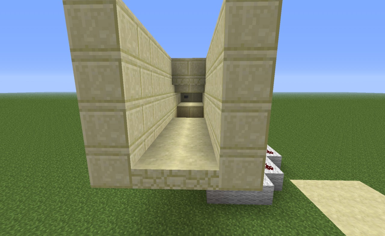 Piston based trapdoor Minecraft Map