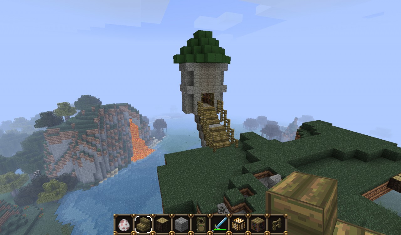 House + Tower + Sheep city Minecraft Map