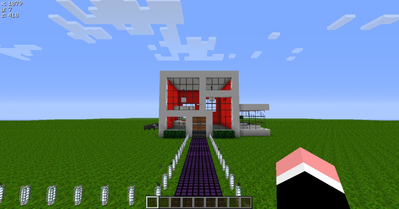 modern house Minecraft Map