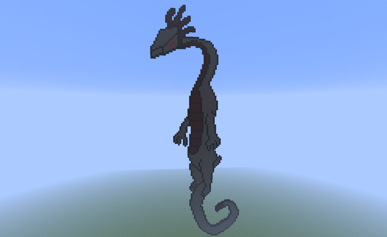 Pixel Art - Draco Dragon Minecraft Map