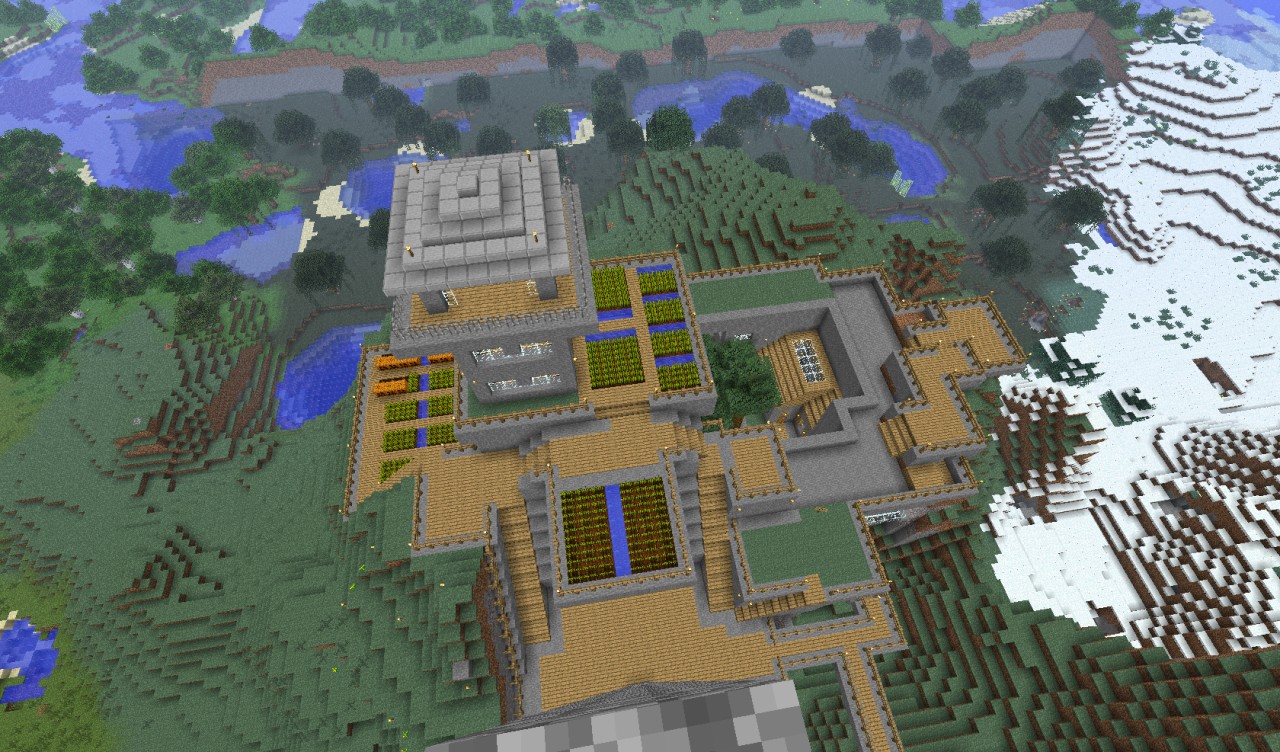 Mountain base Minecraft Map