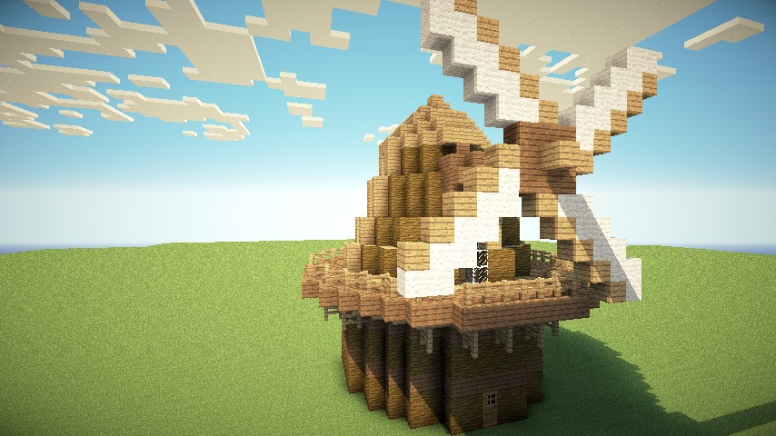 Wooden Windmill Minecraft Map