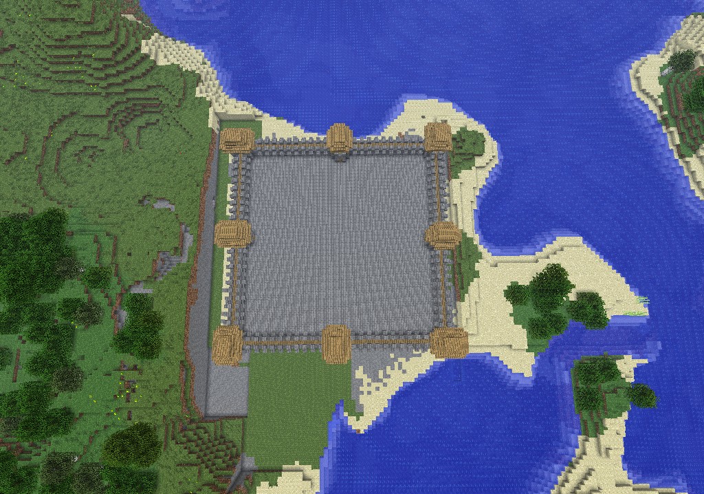 Blank Castle Canvas Minecraft Map