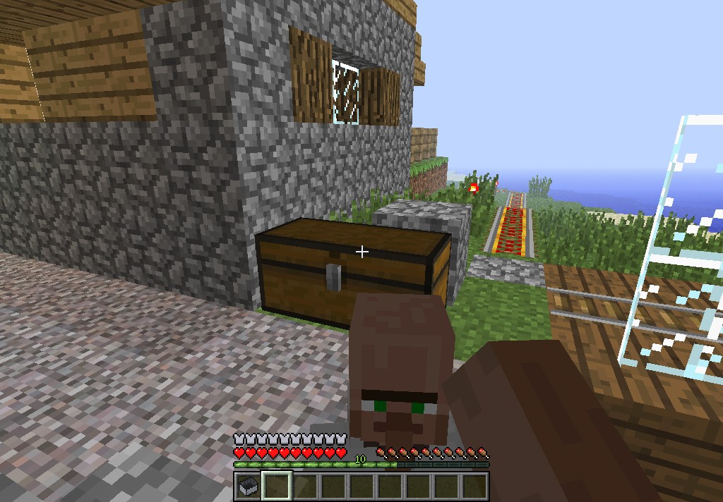 NPC + train Minecraft Map