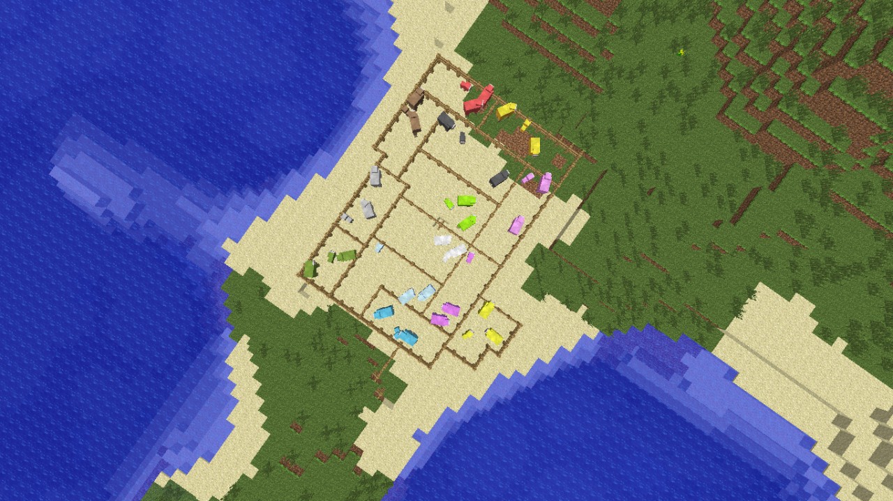 Multicoloured Sheep Farm (Read Desc.) Minecraft Map