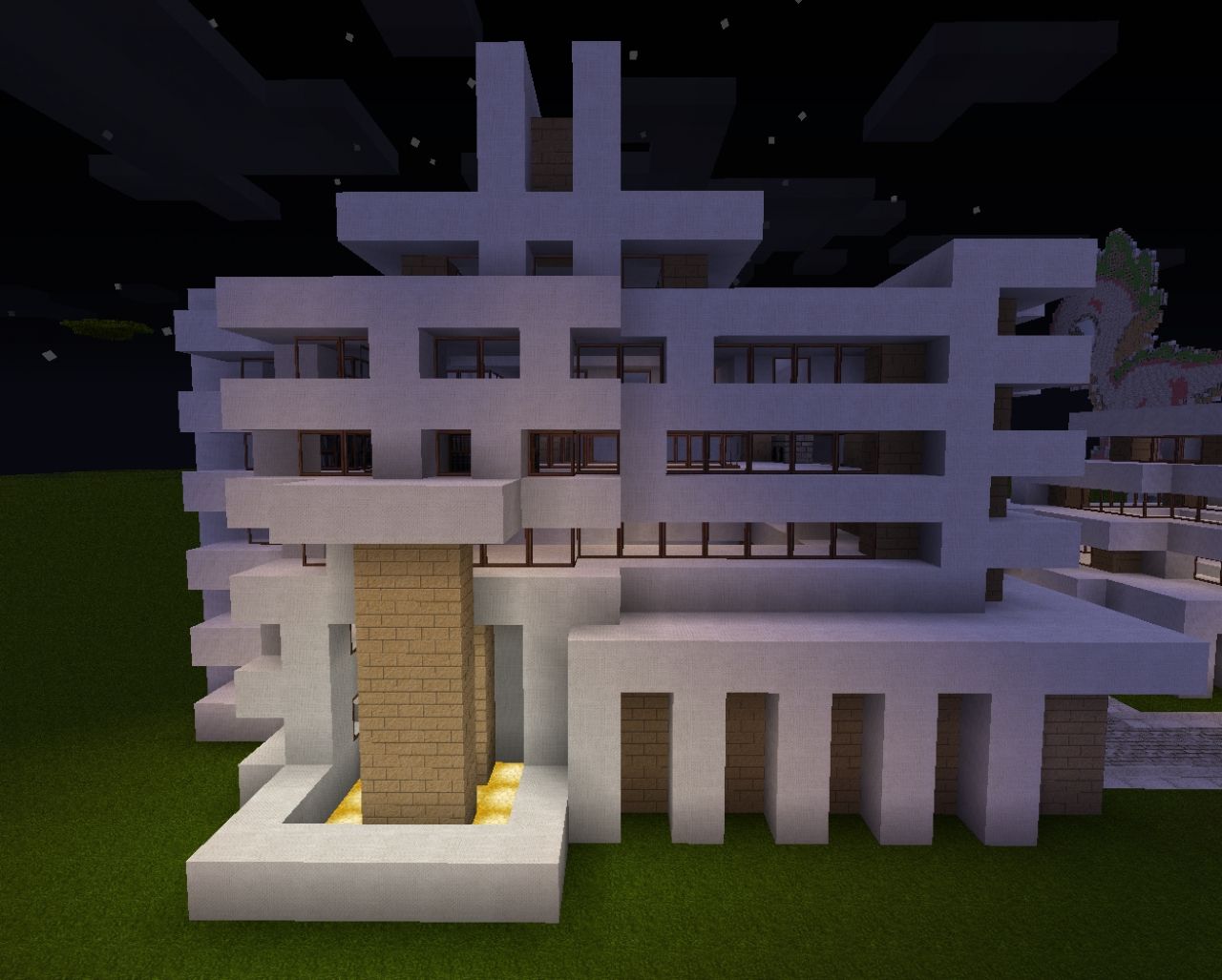 Modern Cinema | World save with 20+ houses! | Awesome design! Minecraft Map