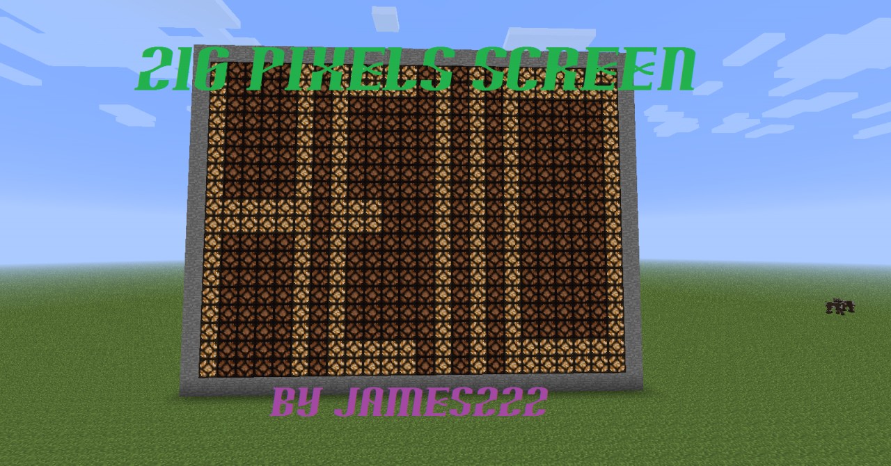 216 Pixel Screen ALL PIXELS PROGRAMABLE! Download available! Minecraft Map