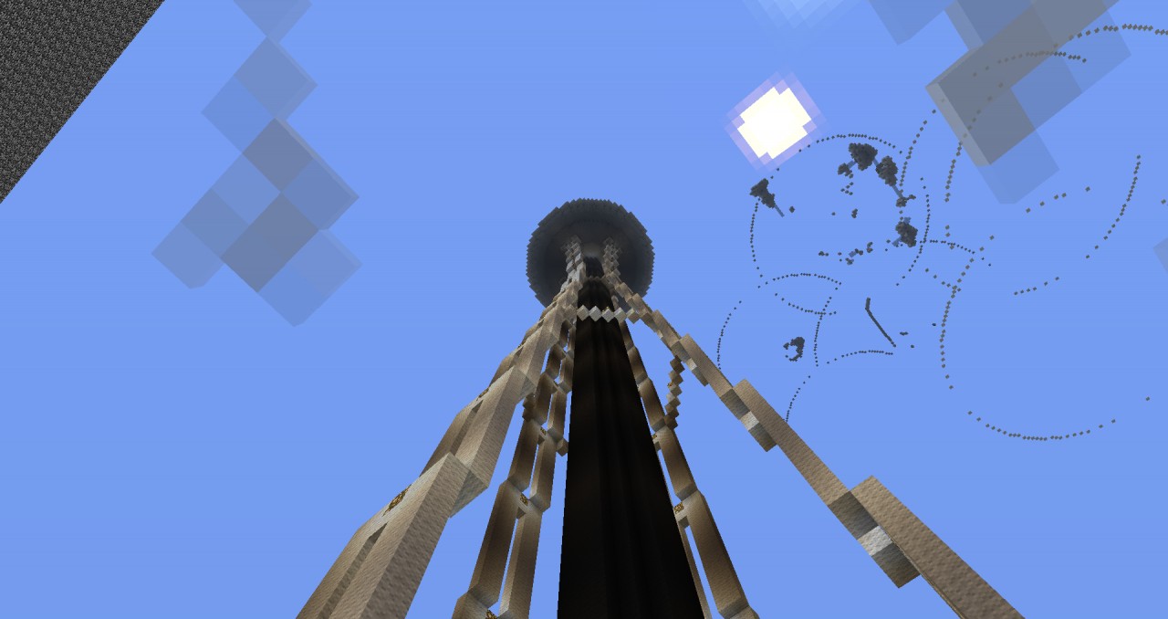 1:1 Space Needle (4 legged) Minecraft Map