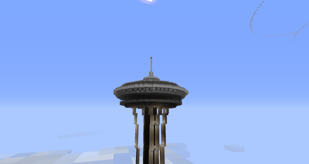 1:1 Space Needle (4 legged) Minecraft Map