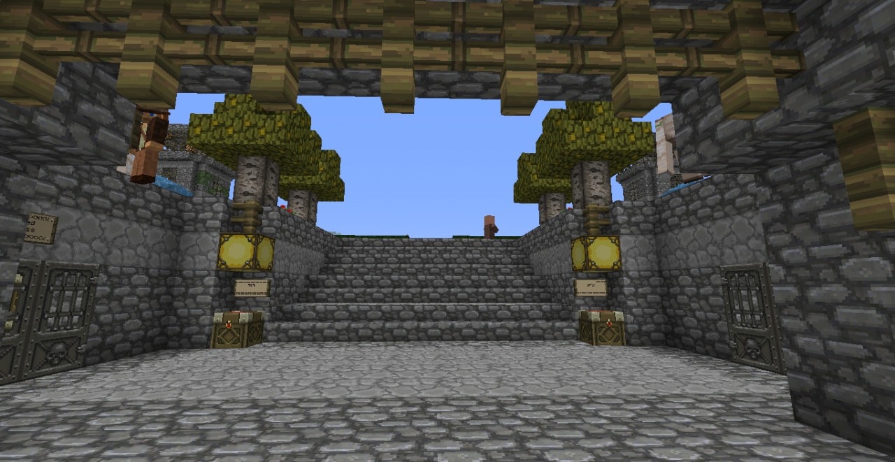 Large Fort with Marketplace Minecraft Map