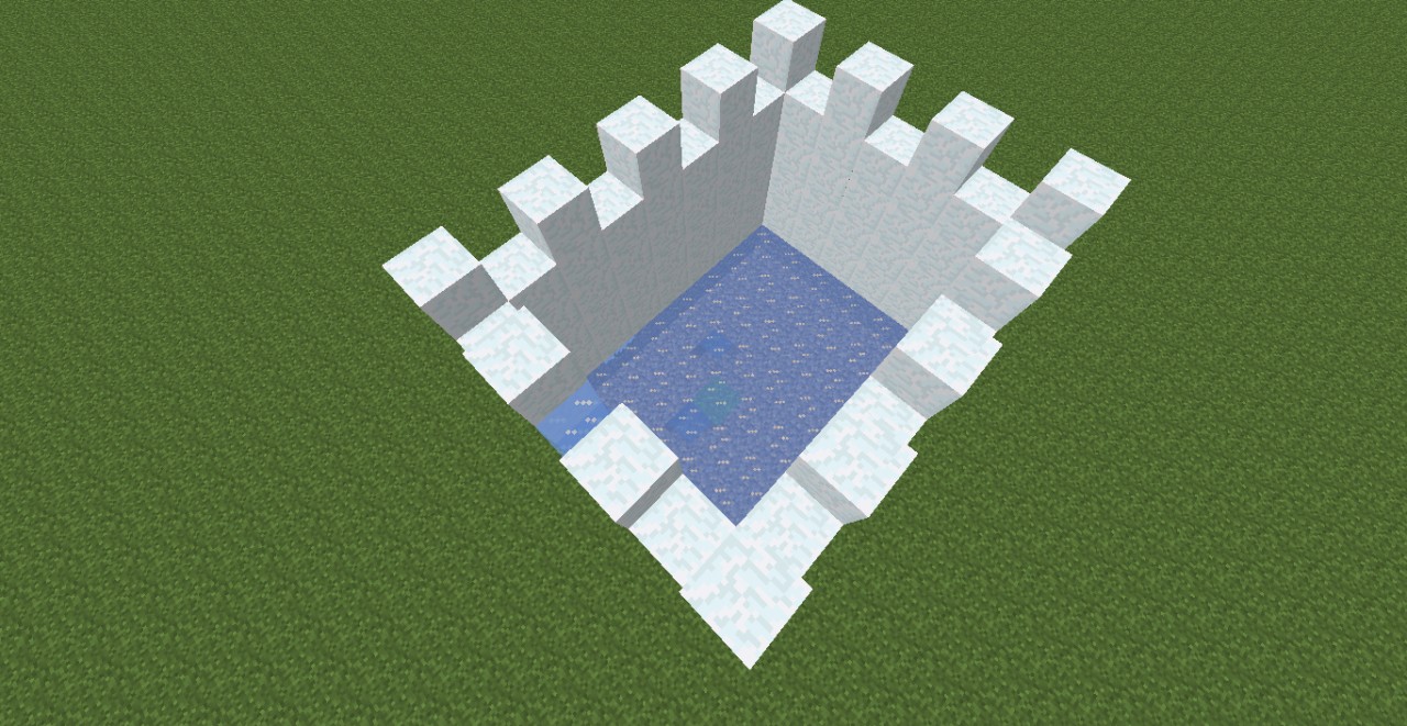 A REAL Snow Fort Minecraft Map