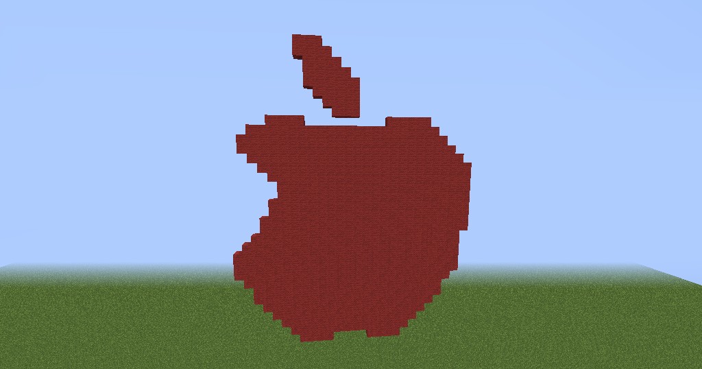 apple logo Minecraft Map