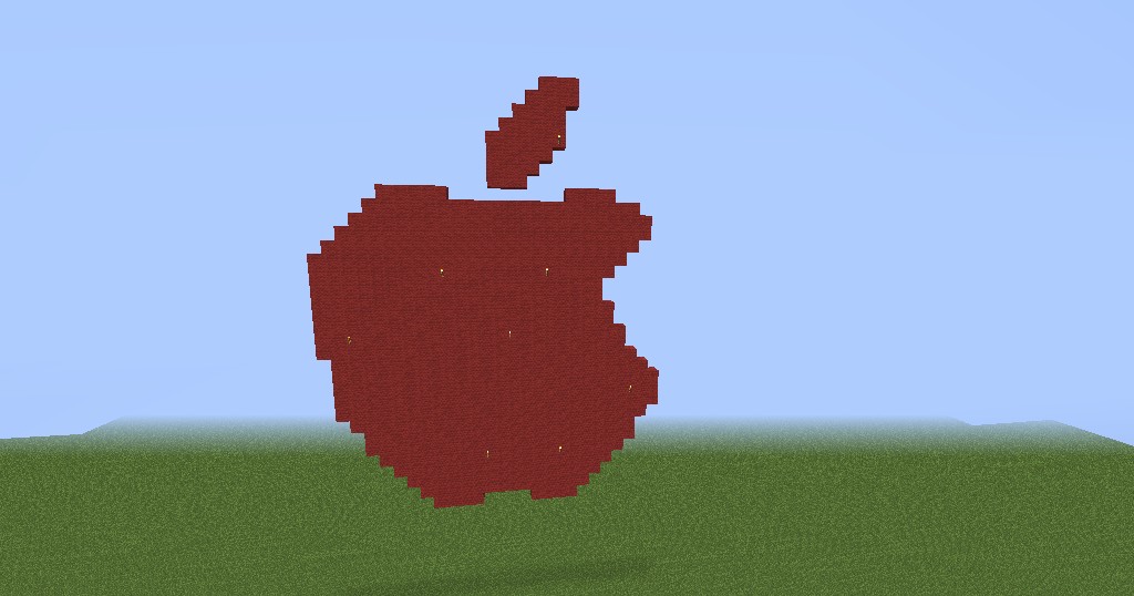 apple logo Minecraft Map