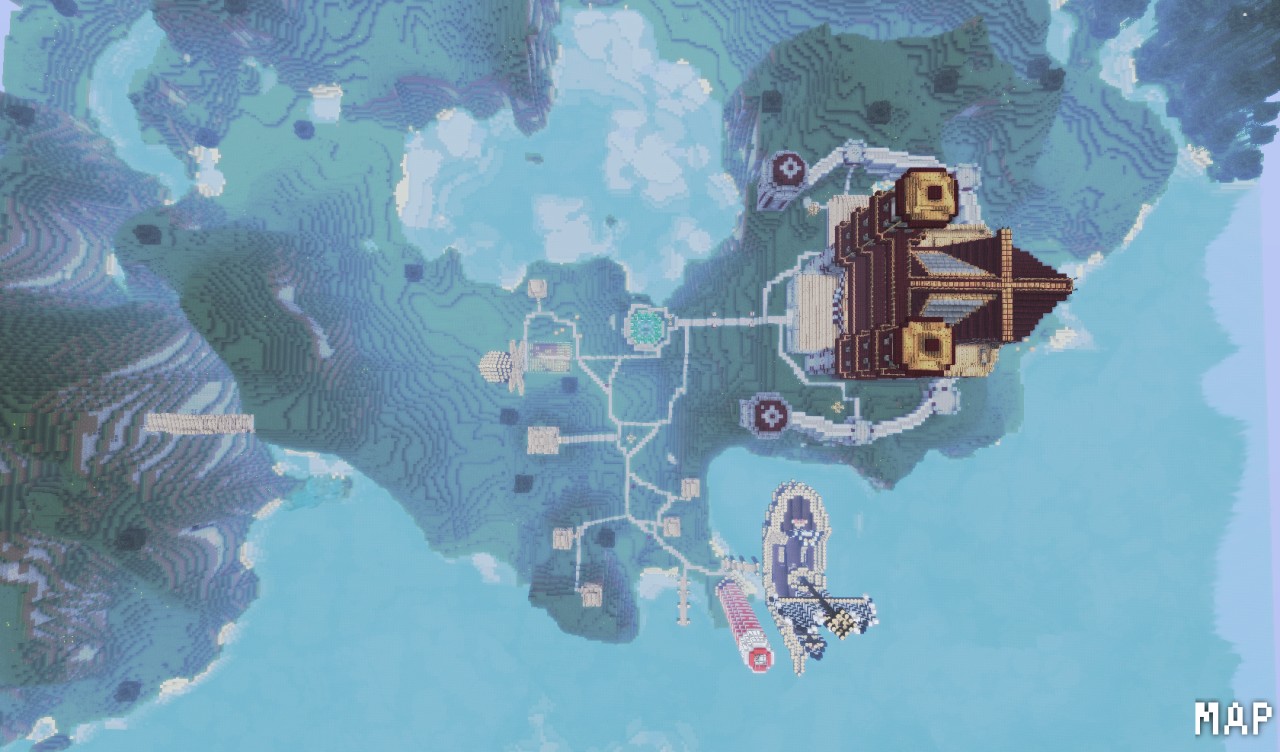 CASTLE v2 + Download - Amazing ( natural ) Seed 1.2.5 Minecraft Map