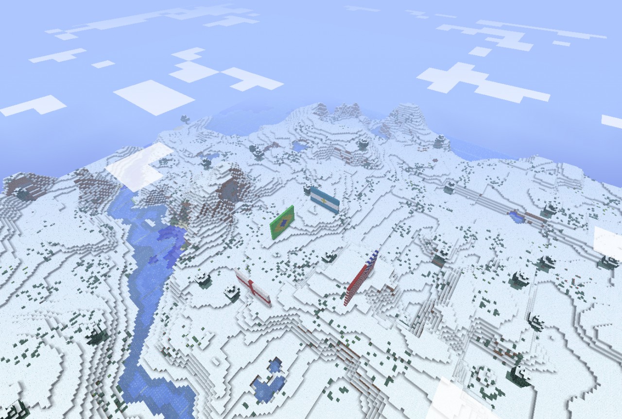 4 Flags Minecraft Map