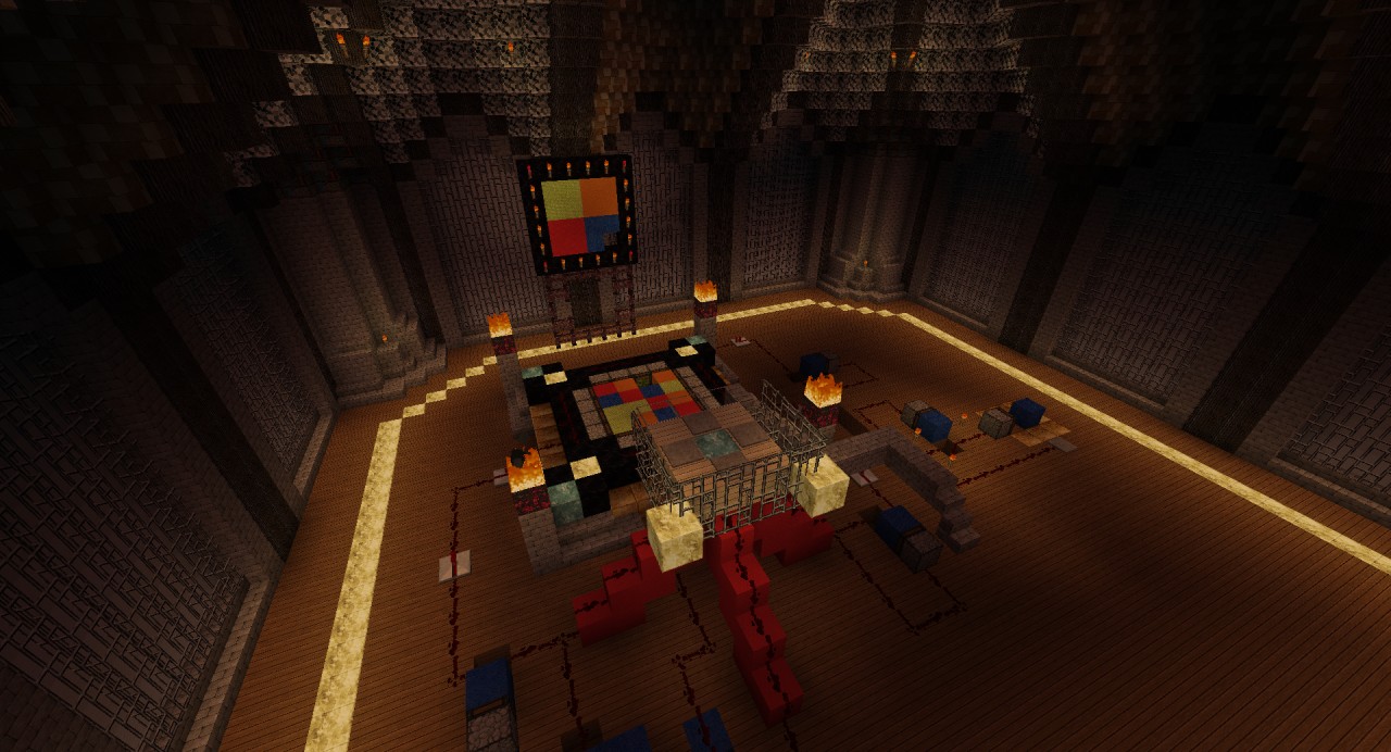 Automatic redstone puzzle game! Minecraft Map