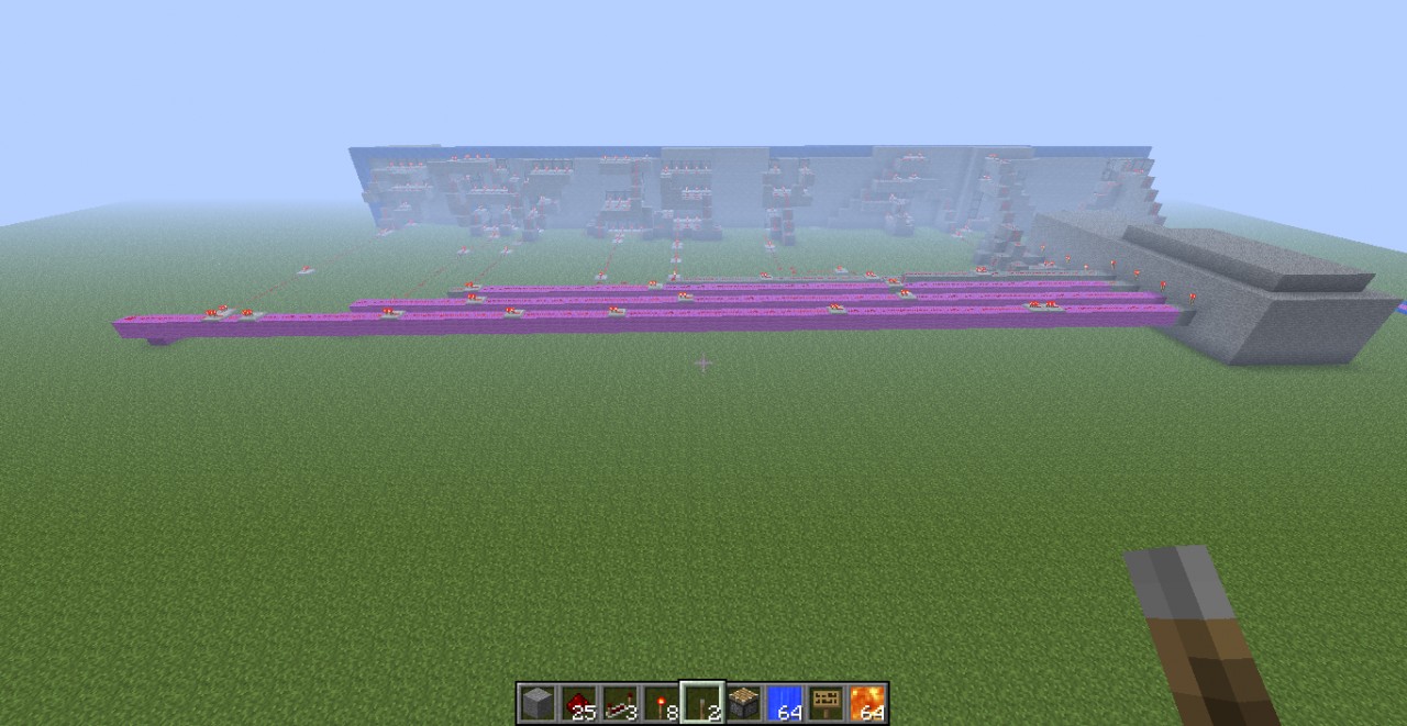 complicated redstone number displayer with NPC village Minecraft Map